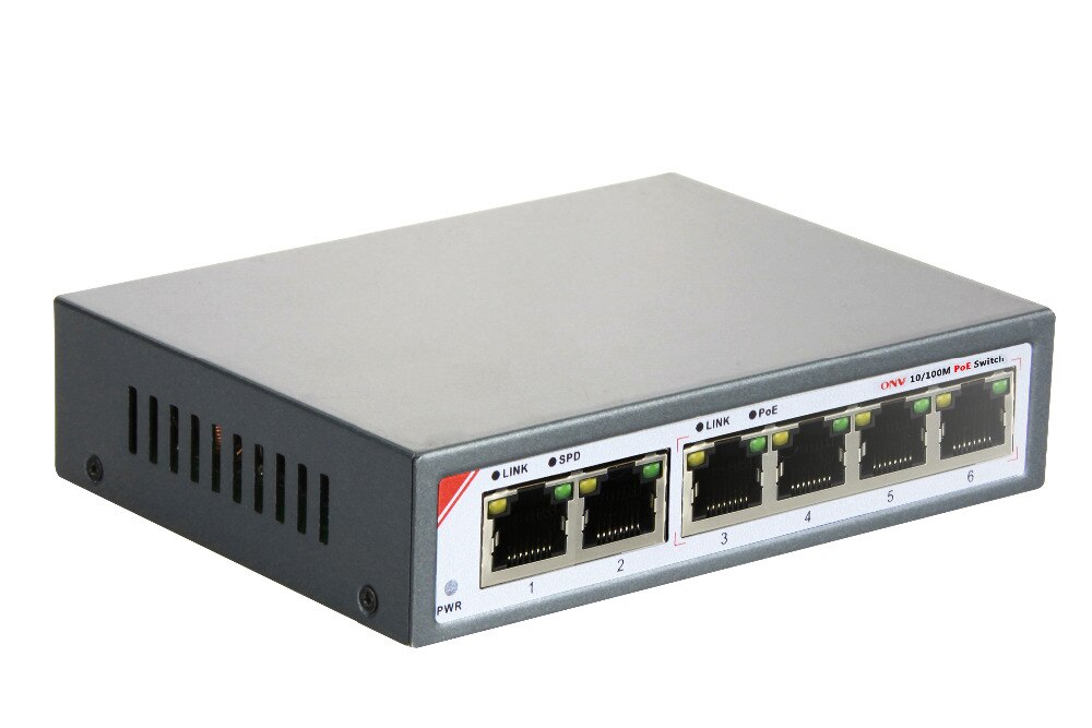 4x 10/100M PoE ports+2x 10/100M Uplink ports PoE s... – Grandado