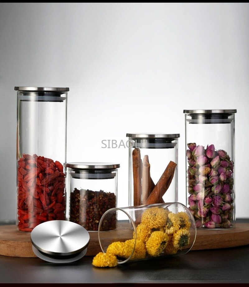Heat-resistant Glass Sealed Bottle Stainless Steel... – Grandado
