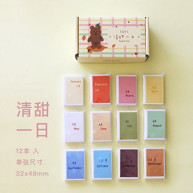 365 Vellen Mini Creatieve Leuke Jaar Kalenders Min... – Grandado