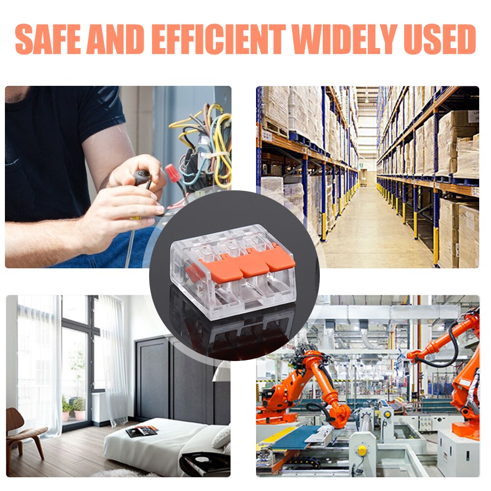 75pcs Wire Connector Push-in Terminal Block Electr... – Grandado