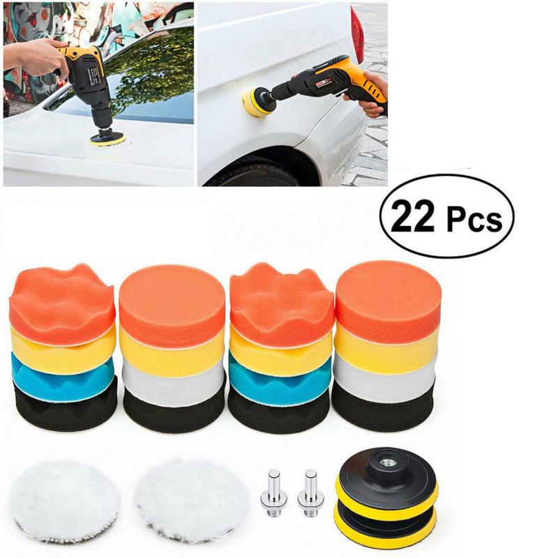 22Pcs Buffing Pad set Sponge Polishing Pad Kit For... – Vicedeal
