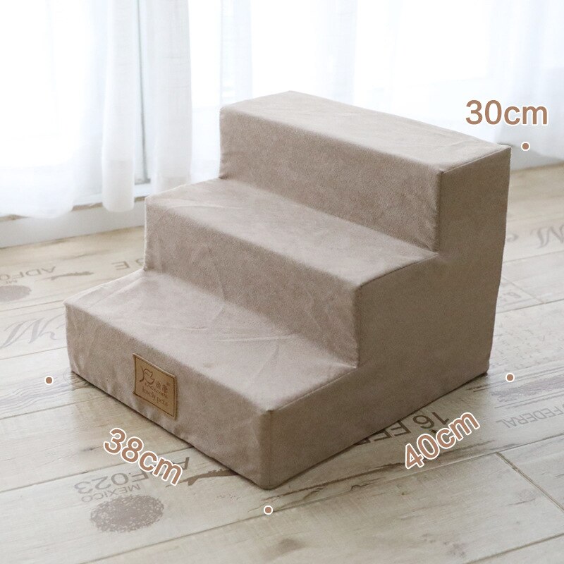 3 Steps Dog Stairs Cat Staircase Anti-slip Breatha... – Vicedeal