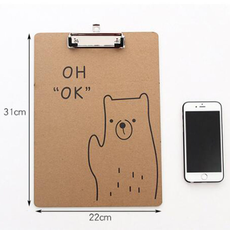 Wood A4 Cartoon File Folder Office Meeting Documen... – Grandado