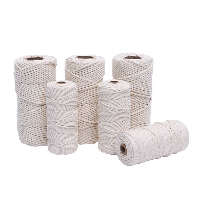 3mm*100Meters Beige Cotton Cord Twisted Rope Threa... – Vicedeal