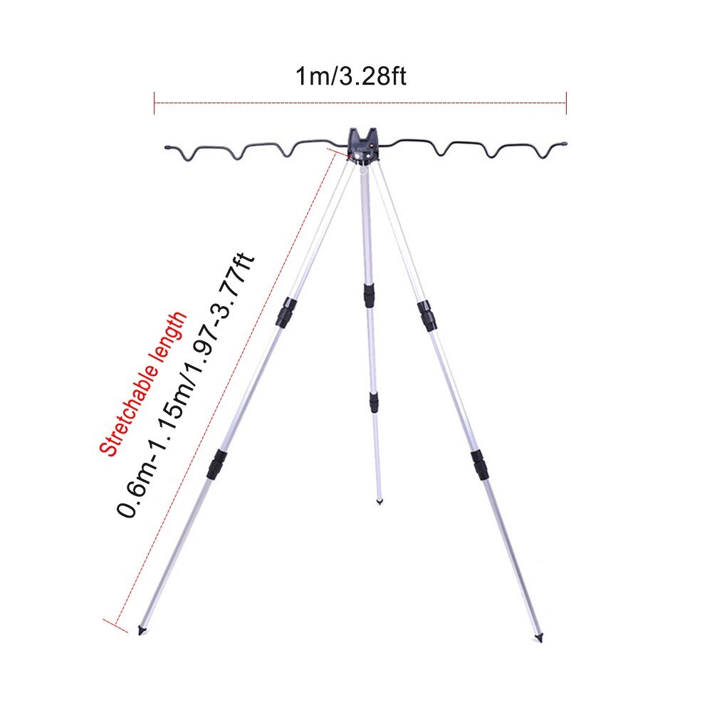 Aluminum Alloy Telescopic Fishing Rod Stand Sea Fi... – Grandado