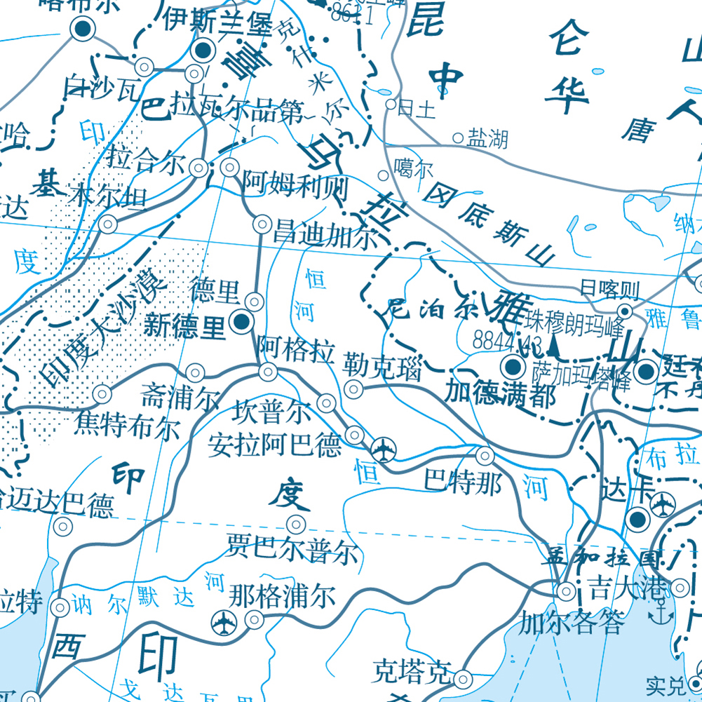 59*42cm The World Map In Chinese Retro Wall Art Po... – Grandado