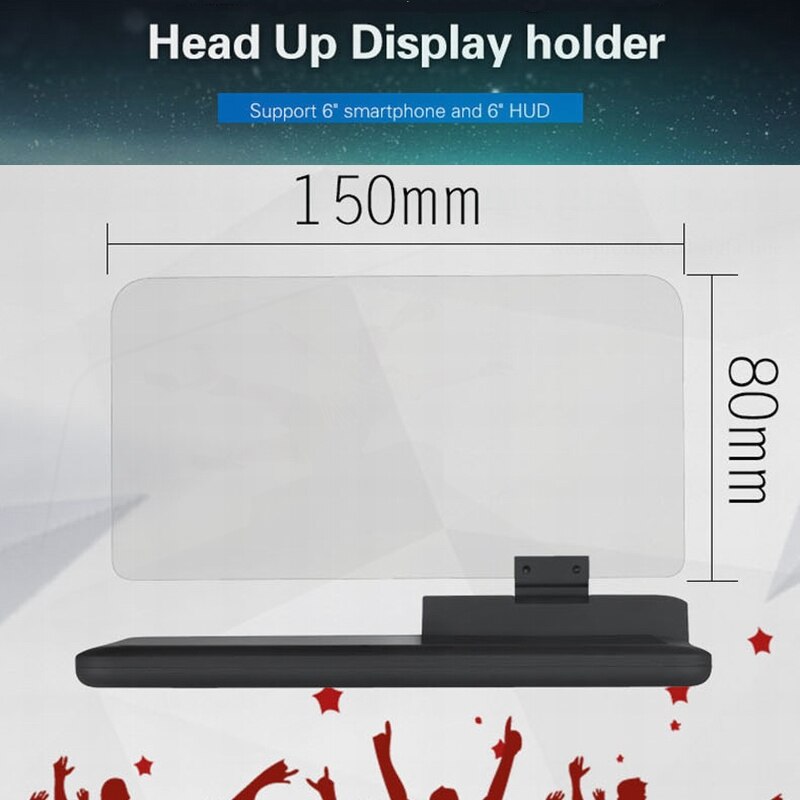 6 inch HUD Head Up Display Holder HUD H6 Phone Nav... – Grandado