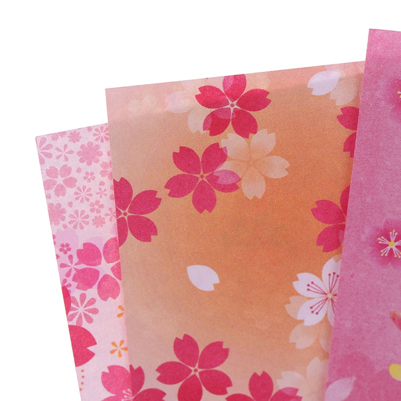 1Box square origami paper double sides cherry fold... – Vicedeal