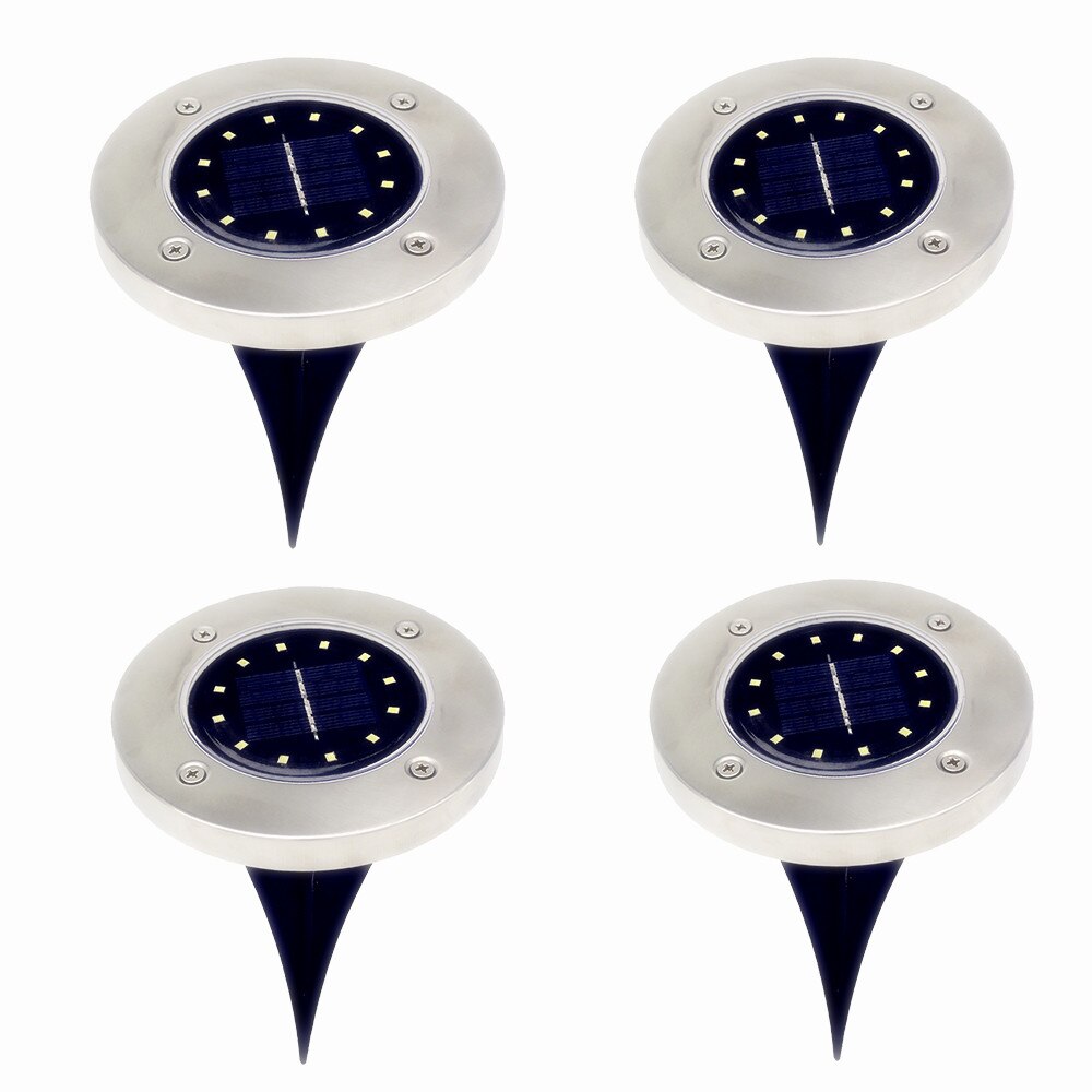 Outdoor Solar Light 12 Led in de Grond Begraven Zo... – Grandado