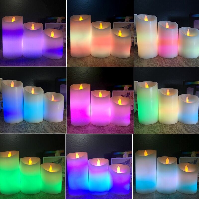 Remote Controlled Flameless LED Candles Light Warm... – Grandado