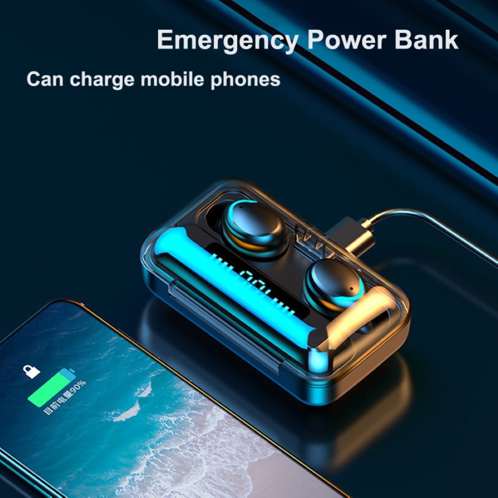 F9-5C Touch 5.0 Wireless Bluetooth Headset Two-Ear... – Grandado