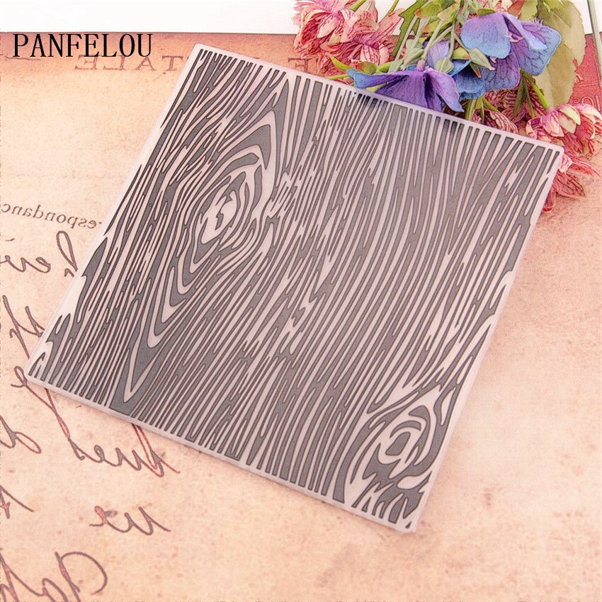 15x15cm Tree bark of grain wreath Embossing folder... – Vicedeal