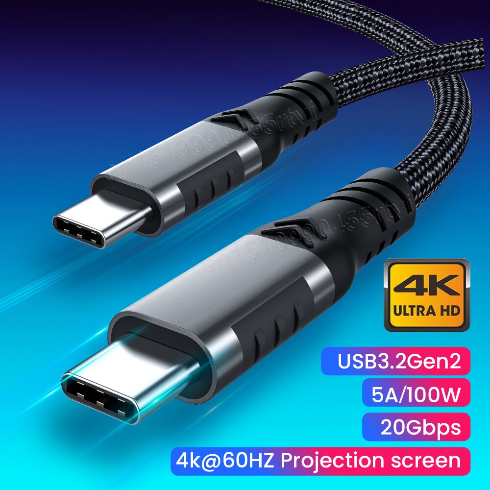 Usb C Naar Type C 5A Pd 100W Usb 3.2 Gen 2 Snelle ... – Grandado