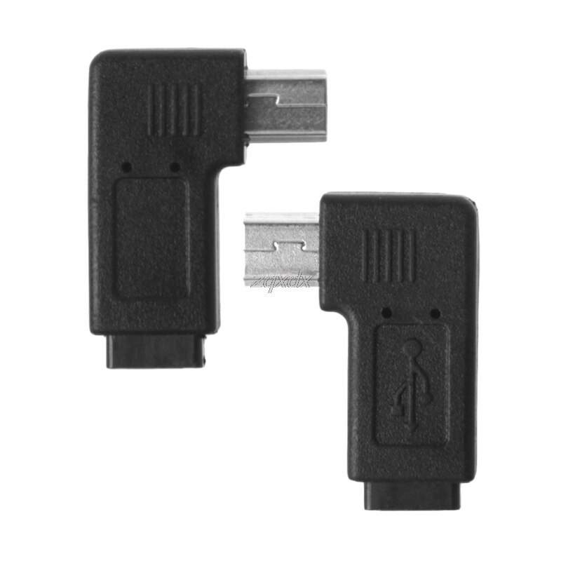 USB Micro 5Pin Female to Mini 5Pin Male 90 Degree ... – Vicedeal