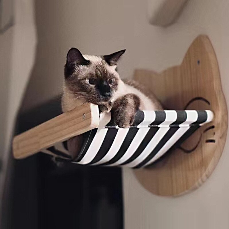 Diy Houten Kat Klimmen Muur Set Canvas Nest Muur O... – Grandado