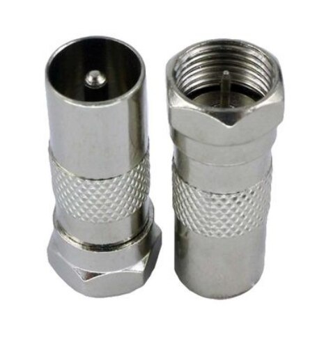 10PCS F Type Male Plug Connector Socket To RF Coax... – Grandado
