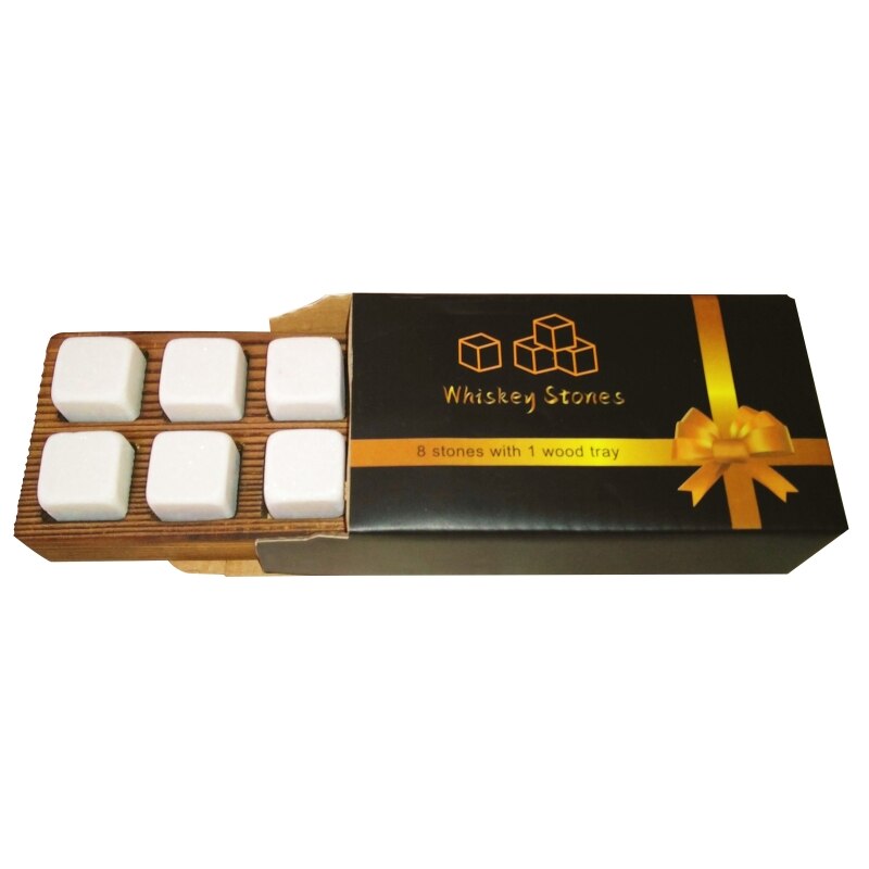 Whisky Stones with Wooden Tray Whiskey Stones Set ... – Grandado