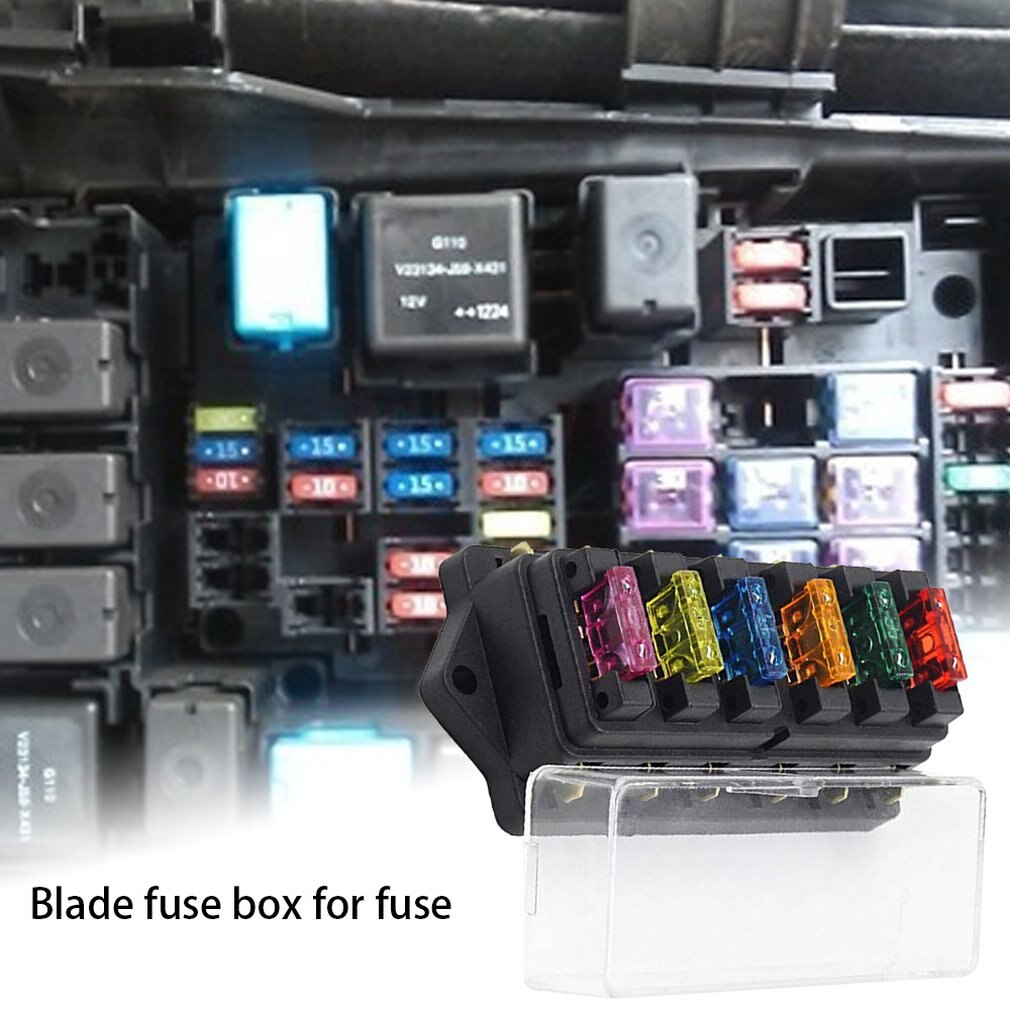 Car Van Ship Ocean 6 Way Chip Fuse Block Bracket W... – Vicedeal