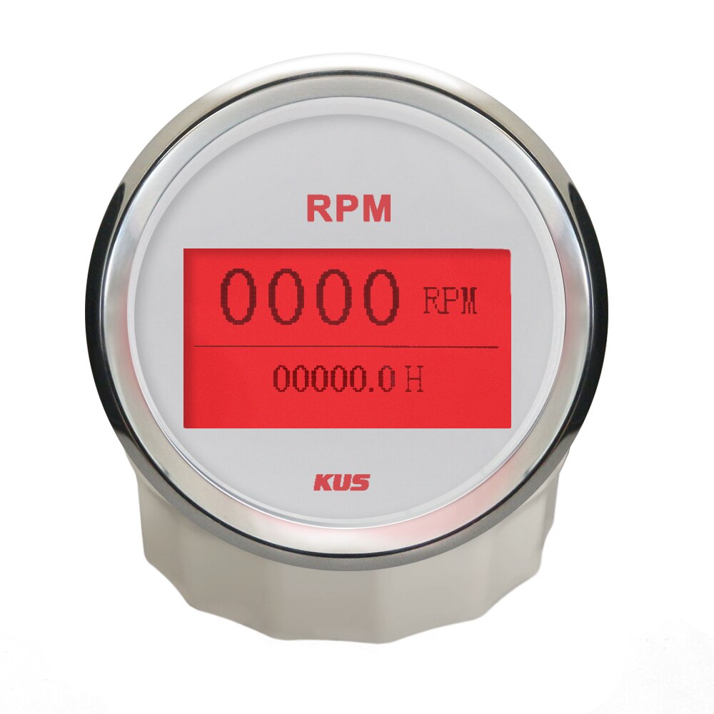 KUS Universal Tachometer RPM Gauge with Hour Meter... – Vicedeal