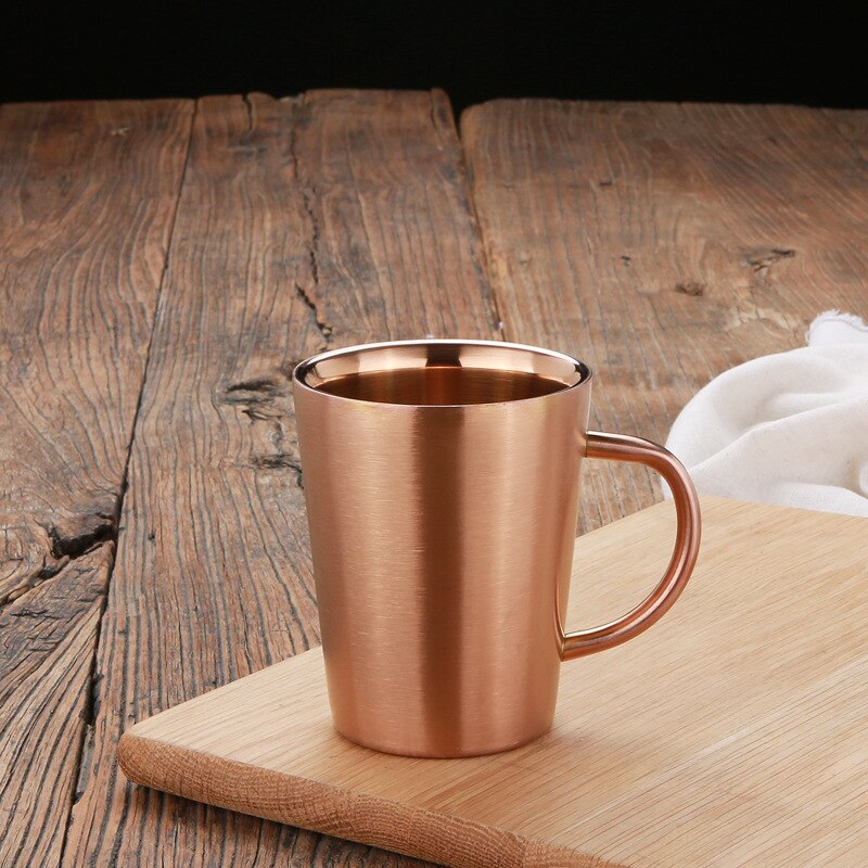 340 ML Stainless Steel Copper Plated Coffee Cup 30... – Vicedeal