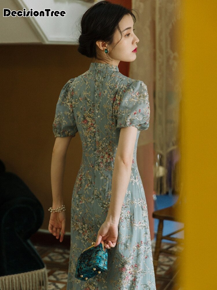 Chinese Dress traditional women aodai print qipao ... – Grandado