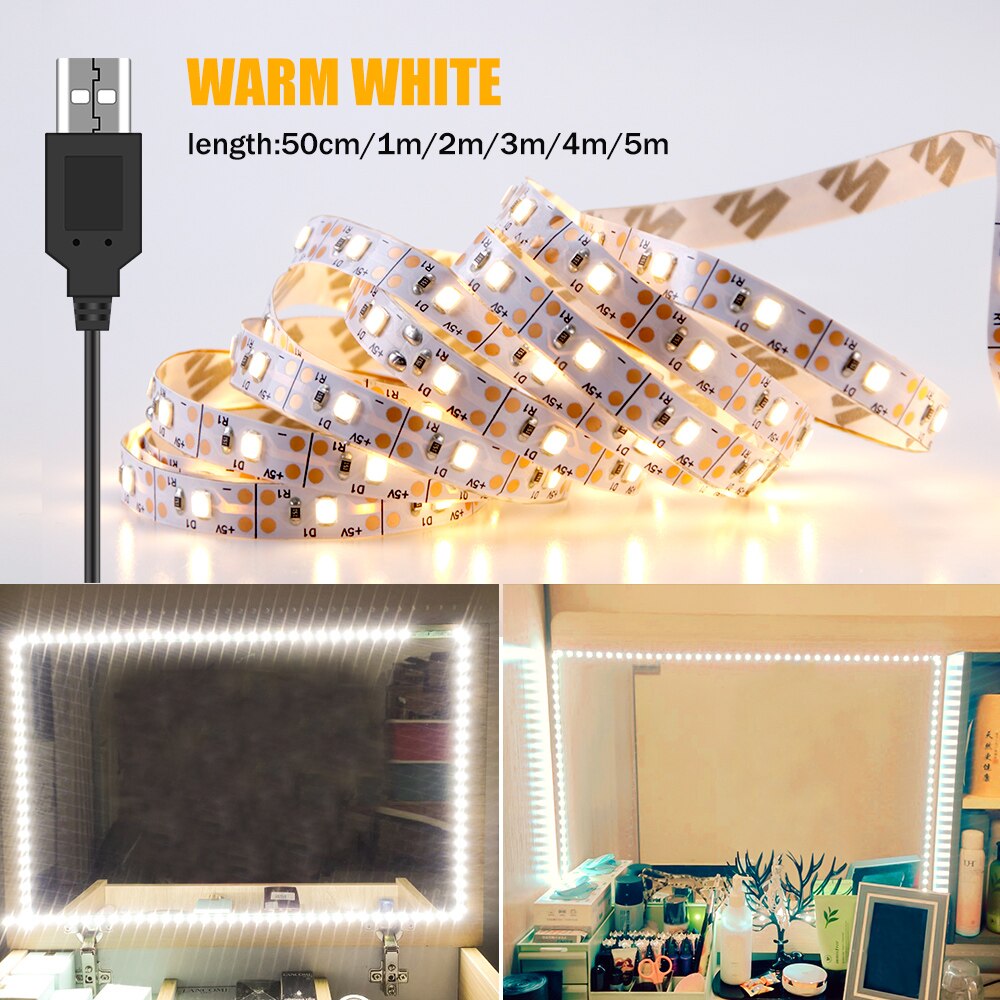 Vanity Makeup Mirror Light Strip 5V LED Flexible T... – Vicedeal