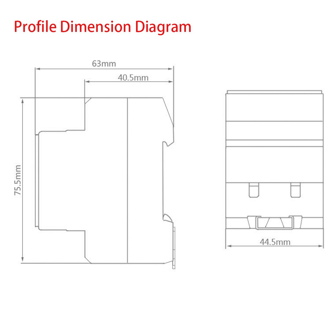 1PCS EU Type 35mm DIN Rail Mount AC Power Socket 1... – Grandado
