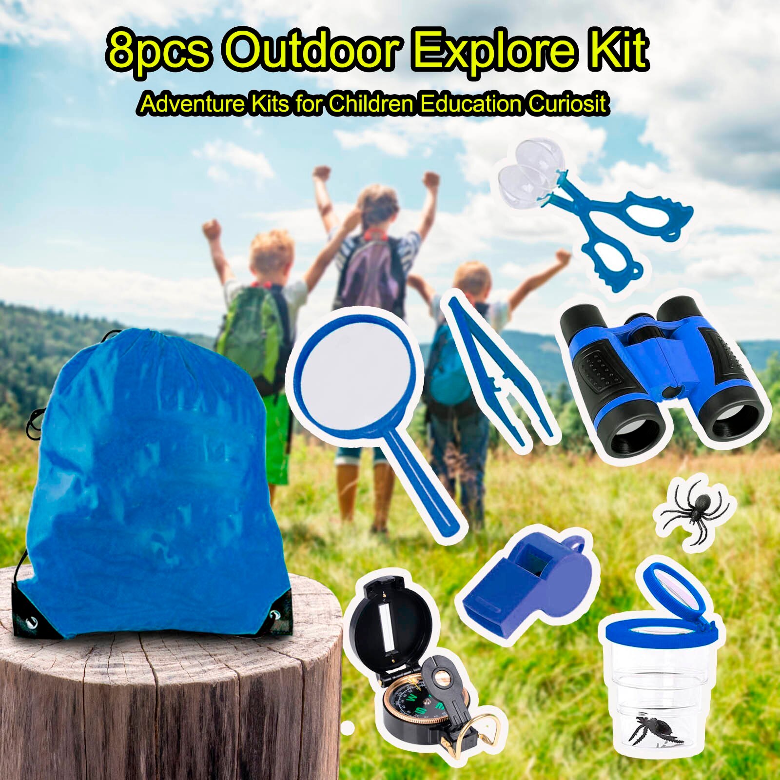 D-FantiX Outdoor Explorer Kit, 8Pcs Kids Outdoor A... – Grandado