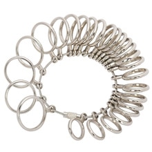 Metal Ring Sizer Set Measuring Ring with Rings Man... – Grandado