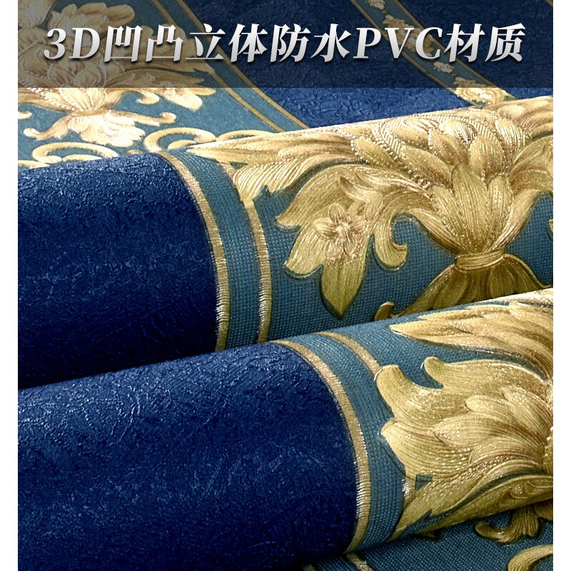 3D three-dimensional European vertical strip wallp... – Vicedeal