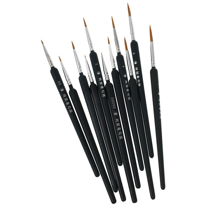 11Pcs Detail Penselen Fijne Detail Penselen Aquare... – Grandado