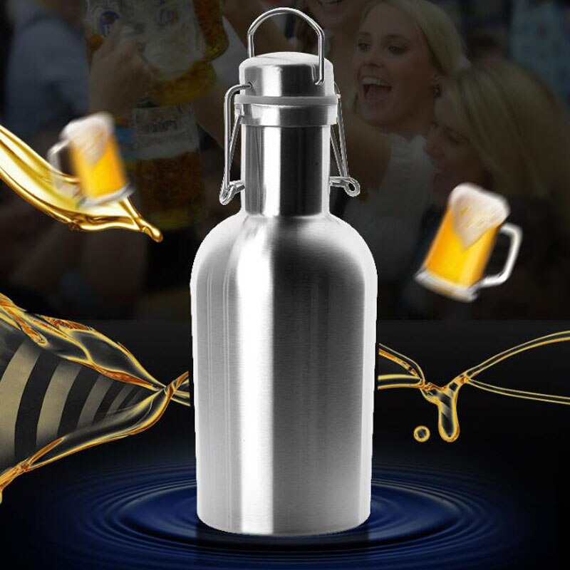Premium 1L/2L Rvs Homebrew Bier Growler Veilige Sw... – Grandado