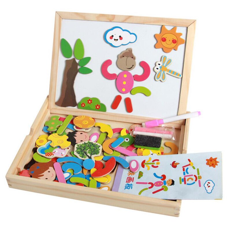 Wooden Puzzles For Children Cartoon Multifunctiona... – Grandado