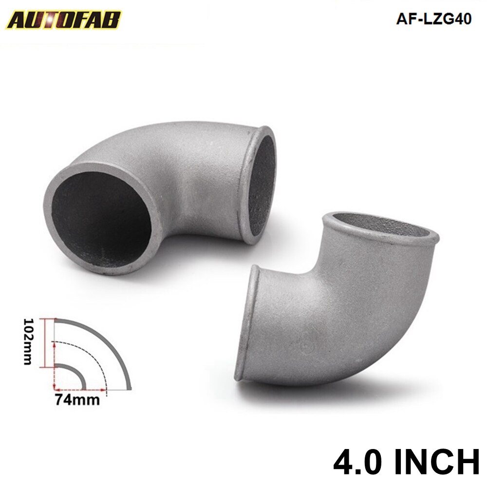 AUTOFAB 2.5" Cast Aluminum Elbow 90 Degree Pipe 3.5" Turbo Intercooler ...