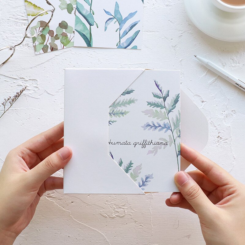 30pcs/lot Greenery Postcard Greeting Card Green Pl... – Grandado