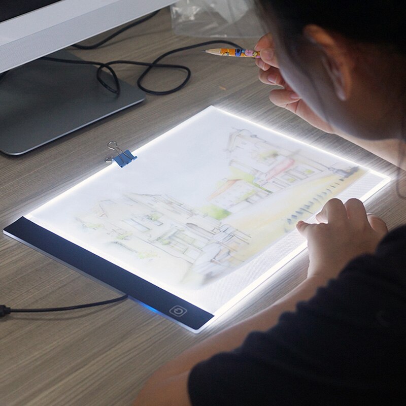 Drawing Board LED Light Box A4 Copy Station USB Re... – Grandado