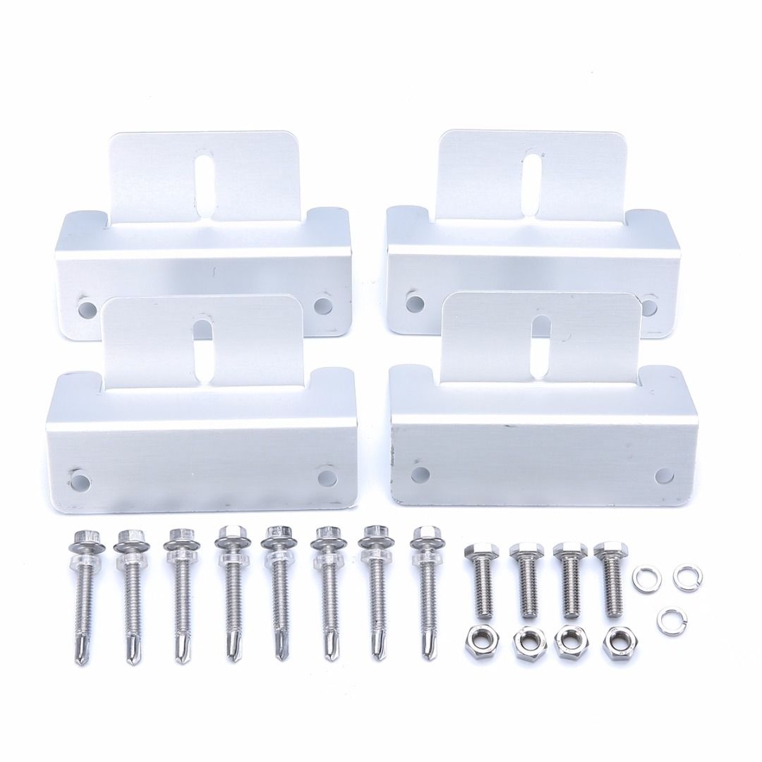 4x Solar Panel Mounting Z Brackets Set Fixing Fit ... – Vicedeal