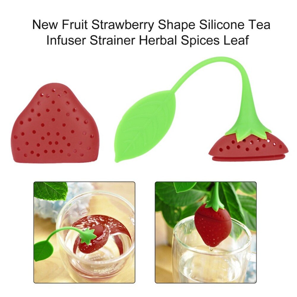 Lovely Reuseable Foof safe Silicone Red Strawberry... – Grandado