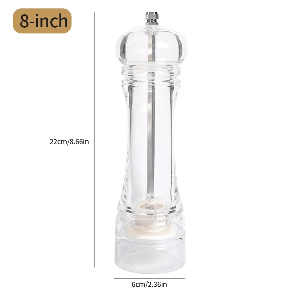 Transparent Manual Acrylic Pepper Grinder Pepper M... – Grandado