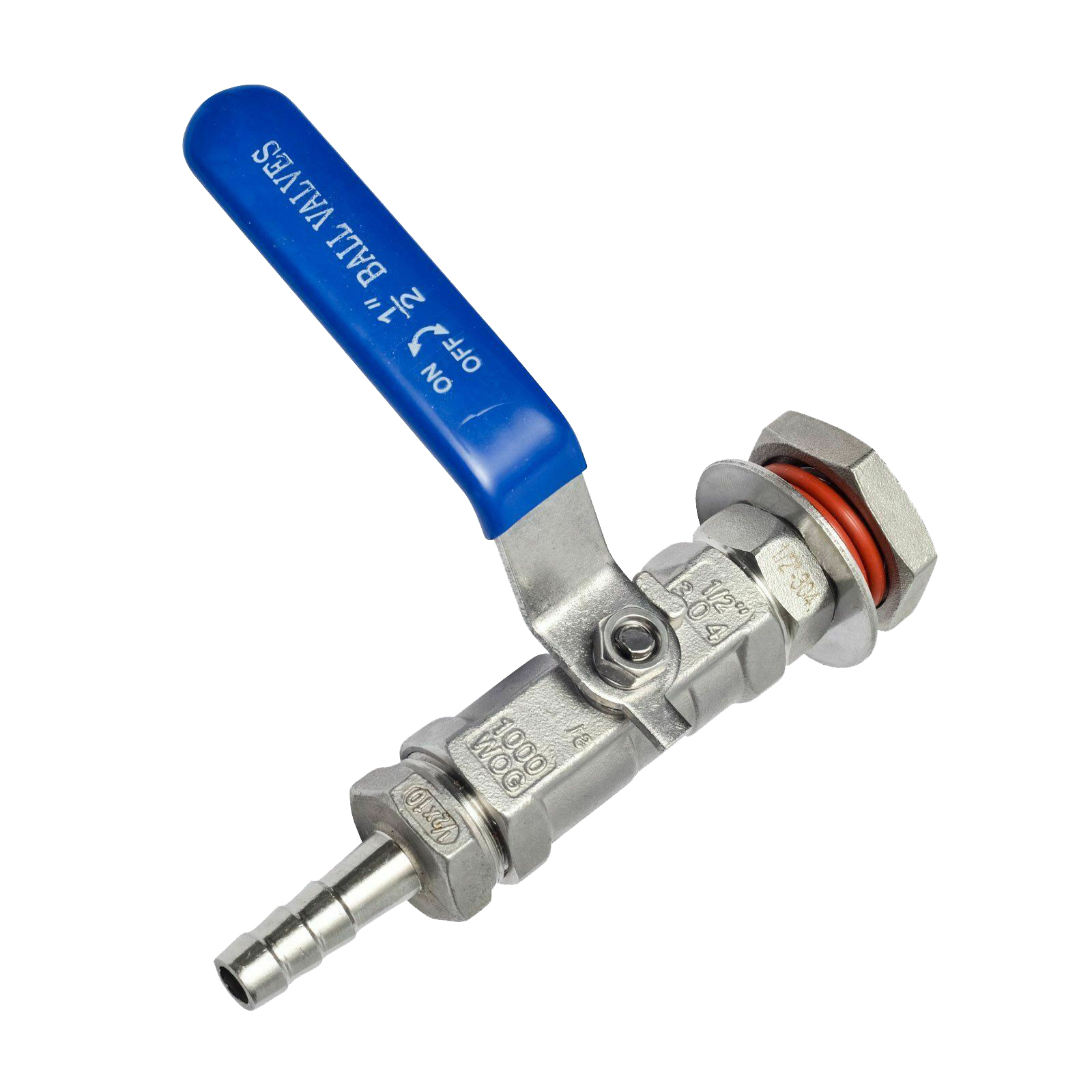 1/2" 304 Stainless Steel Ball Valve w/ Bulkhe... – Grandado