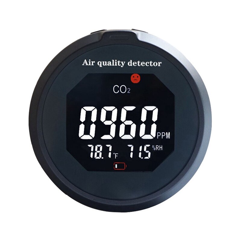 3-In-1 CO2 Meter Thermohygrometer CO2 Monitor Palm... – Grandado