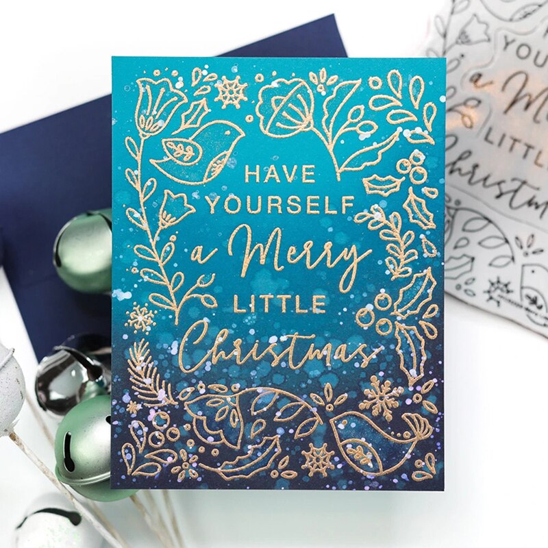 Panalisacraft Kerst Bloem Sentiment Achtergrond Ka... – Vicedeal