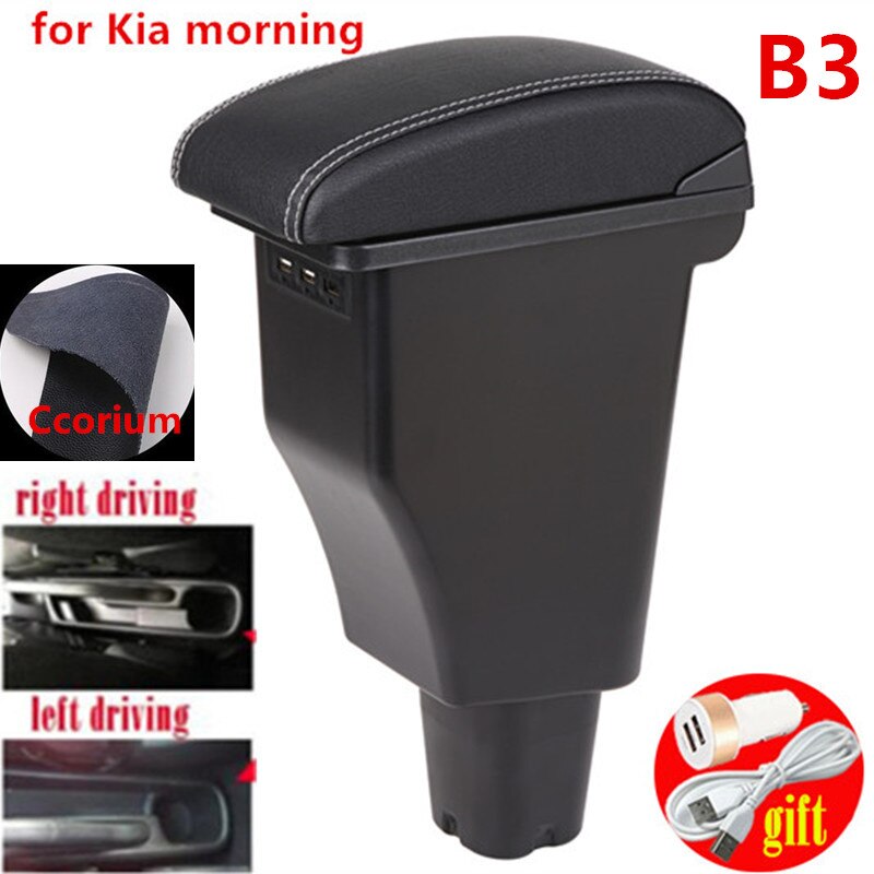 For Kia Morning Armrest box For Kia Picanto Car Ar... – Grandado