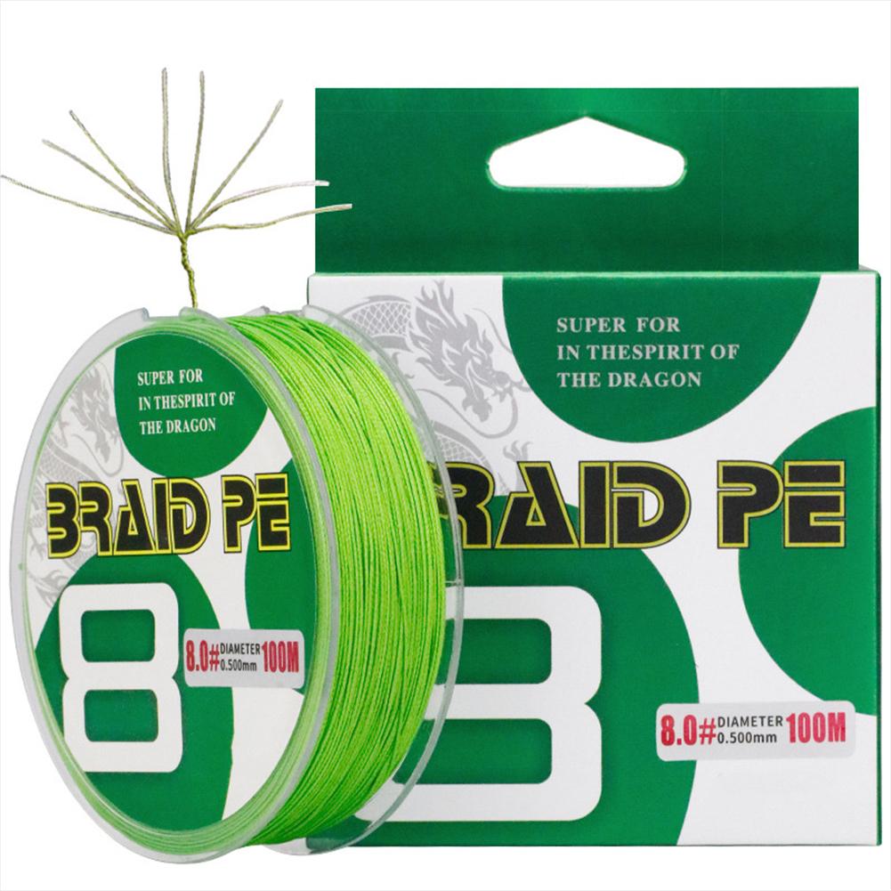 100-meter/roll 8-strand Pe Fishing Line Main Line ... – Grandado