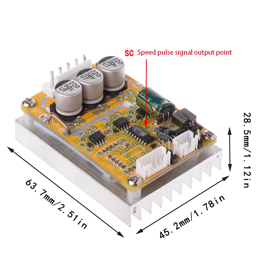 350w 5v-36v dc motor driver bldc børsteløs control... – Grandado