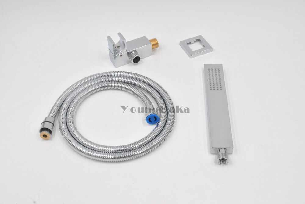 Messing Vierkante Chrome Hand Held Douchekop Met M... – Grandado