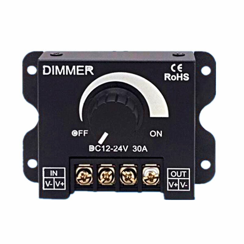 12V 24V Voltage LED Dimmer Switch 8A Plast / 30A A... – Vicedeal