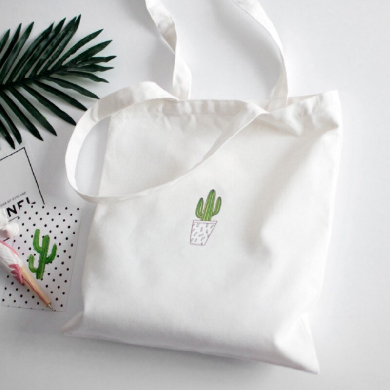 Leuke Cactus Print Herbruikbare Boodschappentas Vr... – Vicedeal