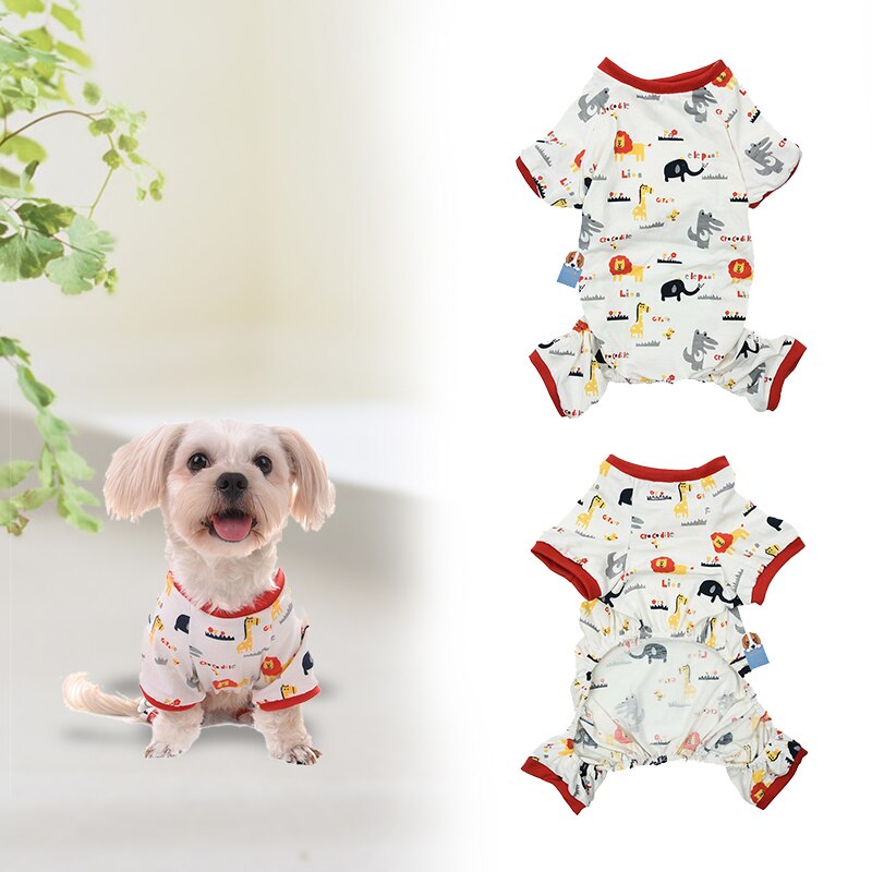 Red Trimmed Pet Dog Leisure Wear Multifunctional H... – Grandado