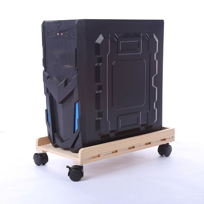 Solid wood CPU Stand Mobile Desktop Tower Computer... – Vicedeal